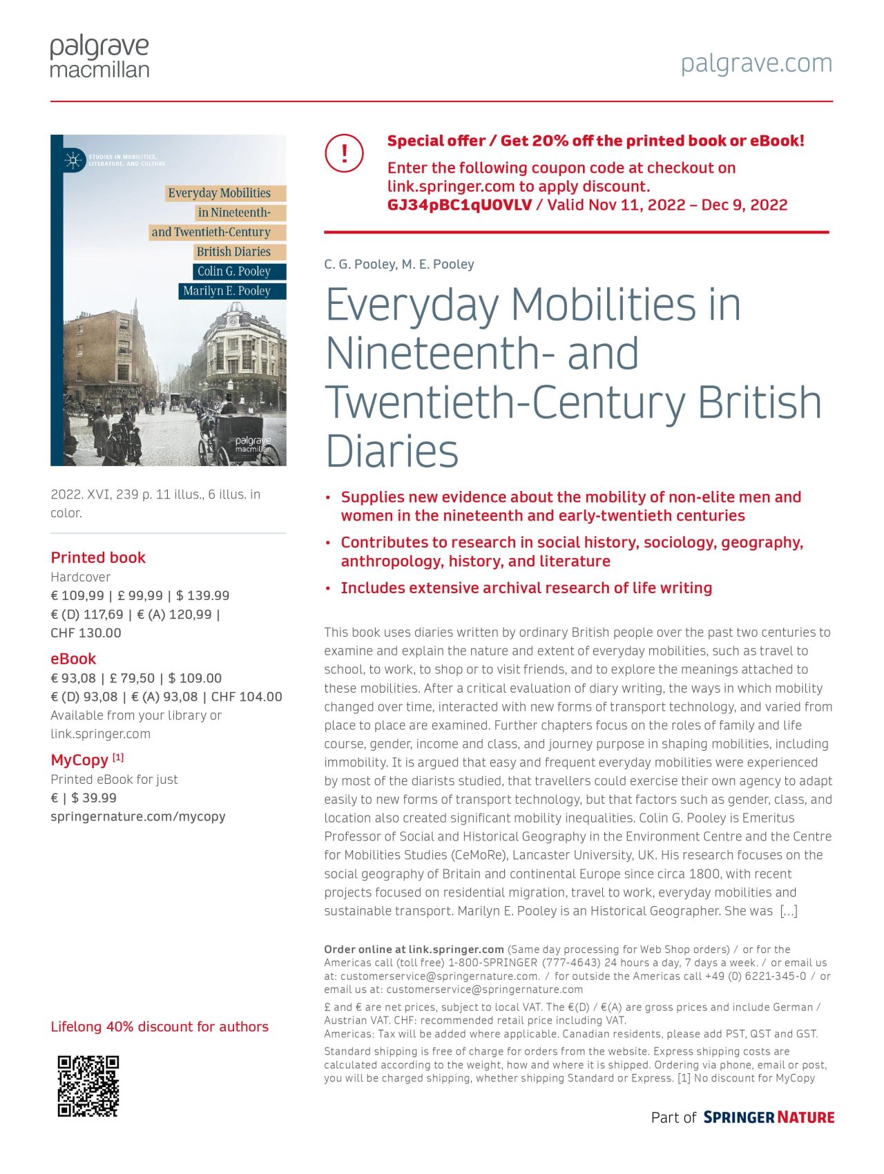 Colin Pooley’s New Book: Everyday Mobilities in Nineteeth- and ...